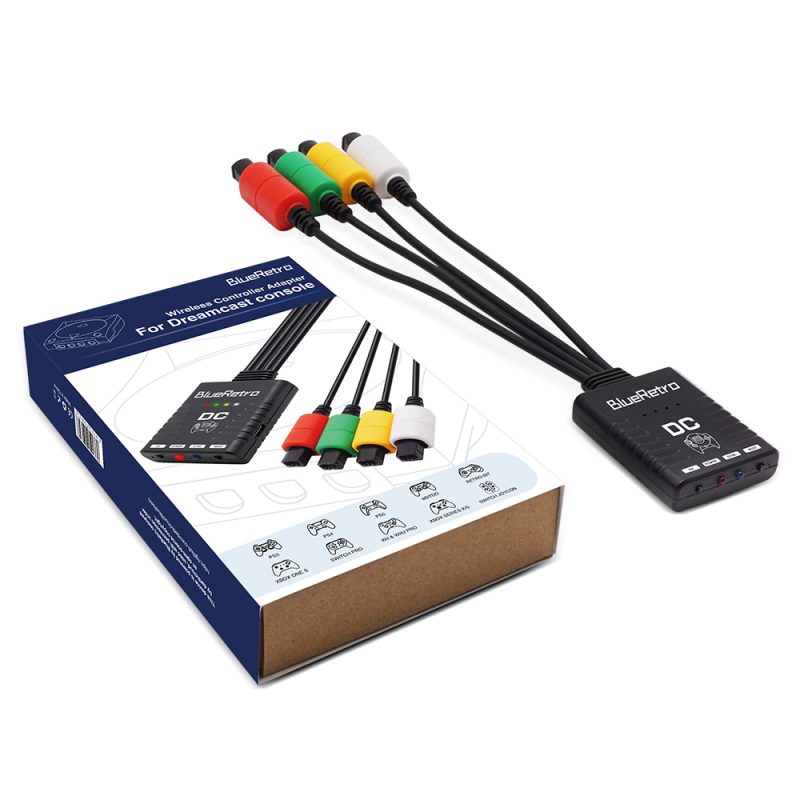 Blueretro Wireless Controller Adapter For Sega Dreamcast Console Retroscaler Game Store