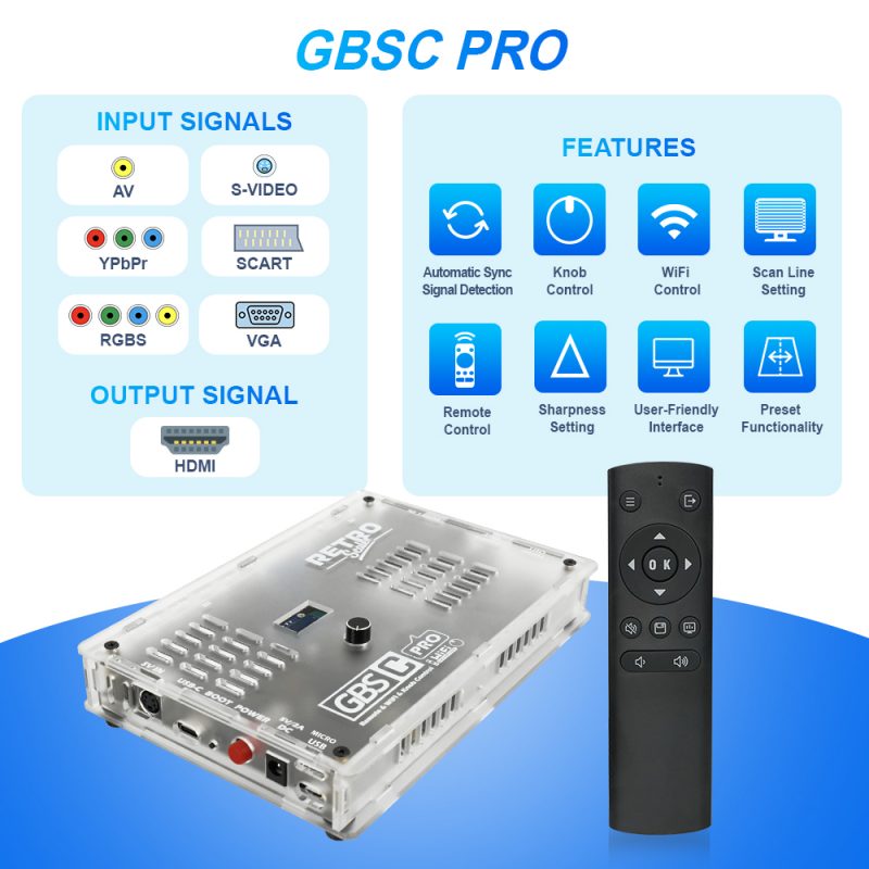 GBS Control Pro Video Converter GBSC Remote Scart RGBS YPbPr VGA AV SV ... GBS Control Pro Video Converter GBSC Remote Scart RGBS YPbPr VGA AV SV ...